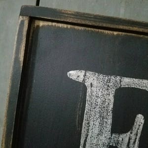 Early Looking Vertical Antique Primitive FAMILY Wooden Sign Custom ...