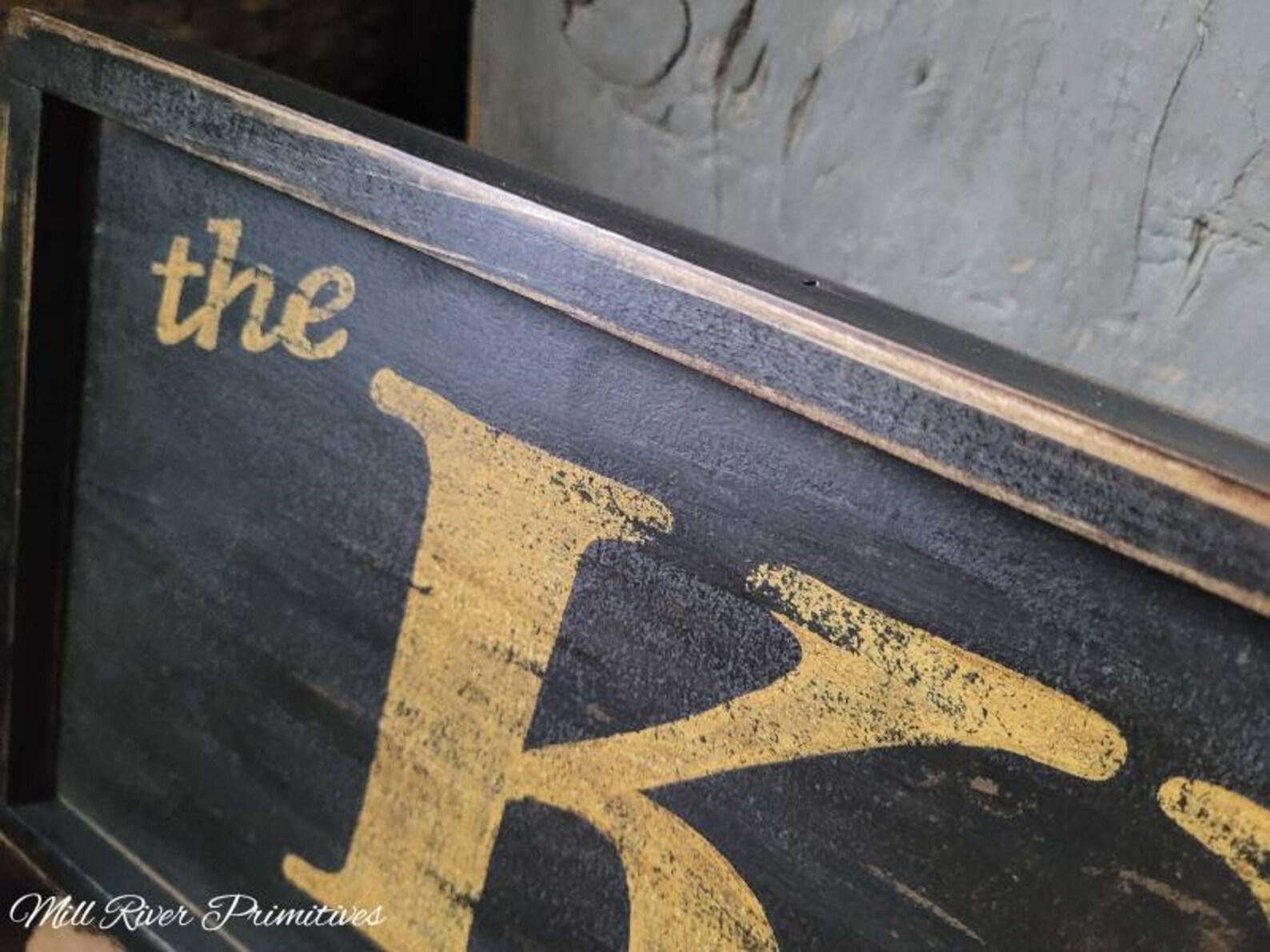 Early Looking Antique Primitive Family Name and Year Wooden Sign Custom ...