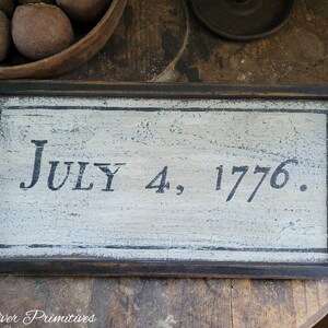 Primitive Patriotic July 4th, 1776 Wood Sign 4th of July, Independence ...