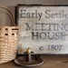 Aged Primitive Early Settlers Meeting House Wood Sign Custom ...