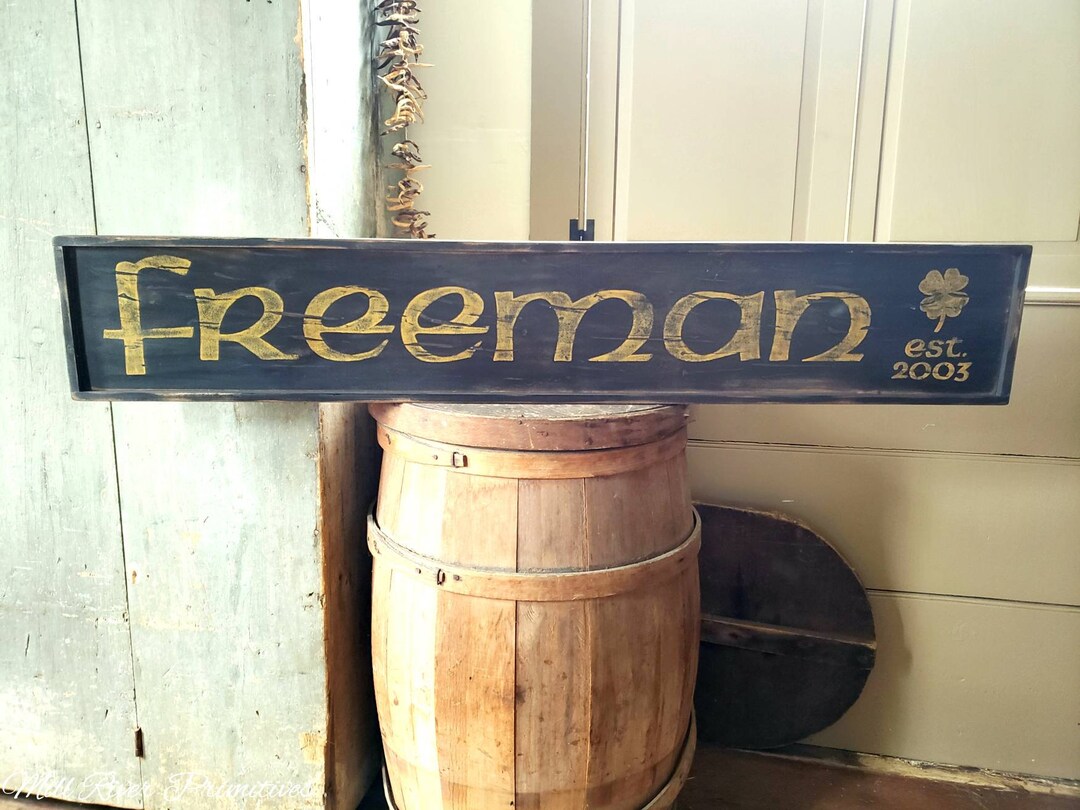 Early Looking Antique Irish Celtic Primitive Family Name and Year ...