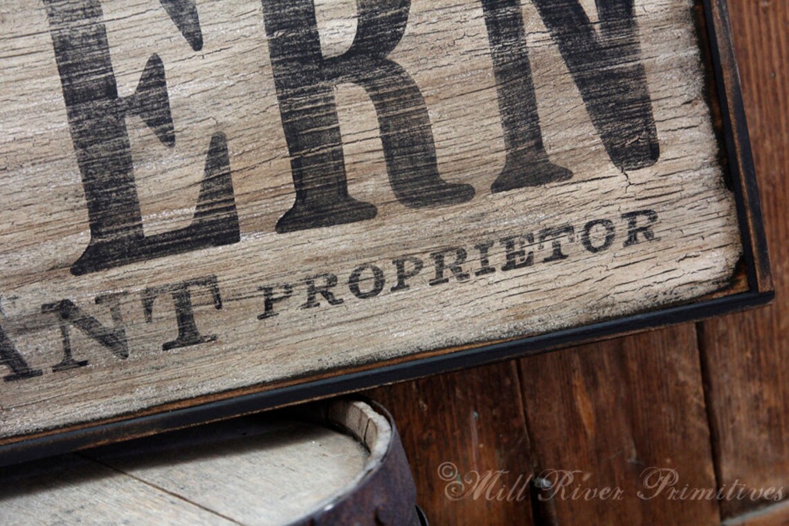 Personalized Early Antique Reproduction Primitive Wooden - Etsy