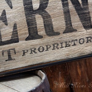 Personalized Early Antique Reproduction Primitive Wooden TAVERN Sign ...