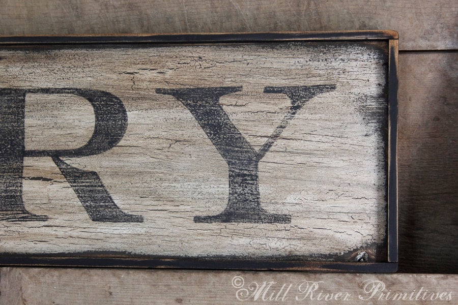 Early looking Antique Primitive GRANARY Wooden Sign | Etsy