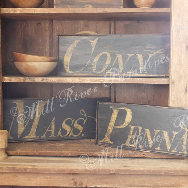 Primitive Wood Signs - Etsy