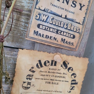 Shaker Seed Company Sign W/ Dried Flowers, Ephemera on Old Door - Etsy