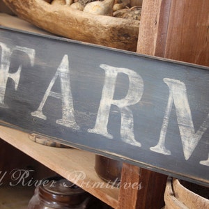 Early Looking Antique Primitive FARMHOUSE Wooden Sign Custom ...