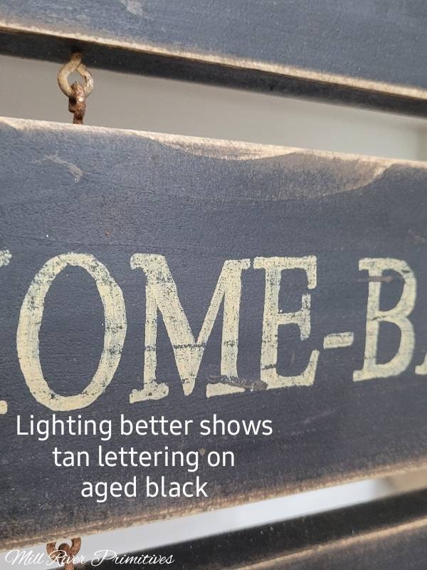 Custom Primitive Aged Farm Stand Menu Wood Sign With Rusty Chain Custom ...