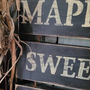 Custom Primitive Aged Farm Stand Menu Wood Sign With Rusty Chain Custom ...