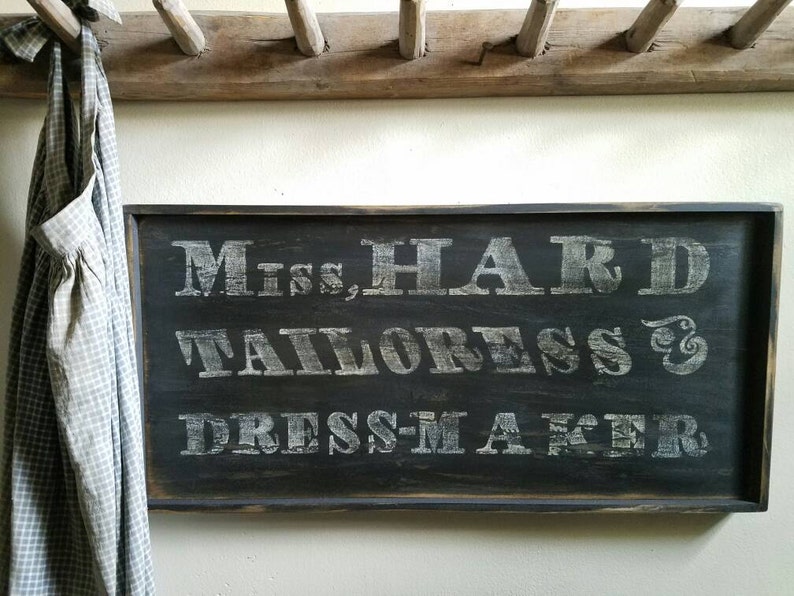 Early Looking Antique Primitive Dress Maker Sign Custom | Etsy