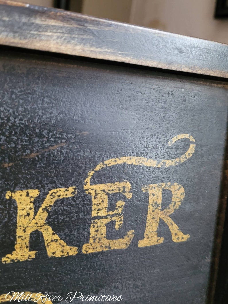 Primitive Hand Hooked Wool Rugs Wooden Sign Custom - Etsy