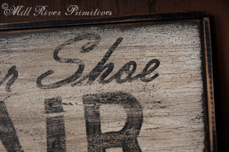 Reproduction Shoe and Boot Repairing Wooden Sign PERSONALIZED | Etsy