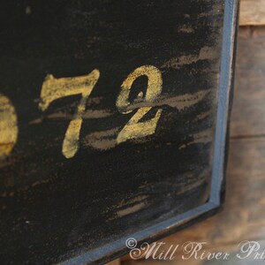 Early Looking Antique Primitive Family Name and Year Wooden Sign Custom ...