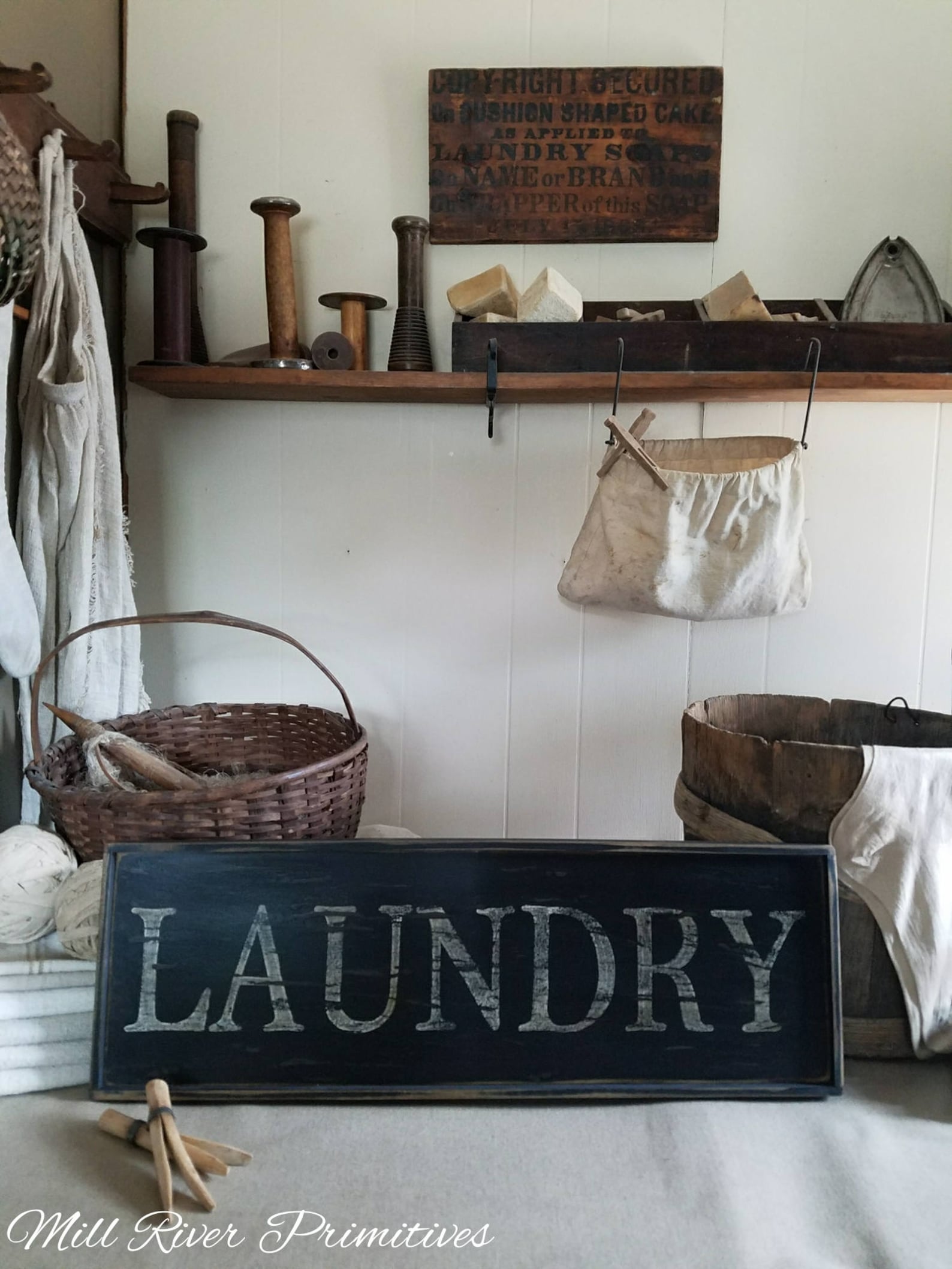 Early Looking Antique Primitive Small LAUNDRY Sign Custom - Etsy