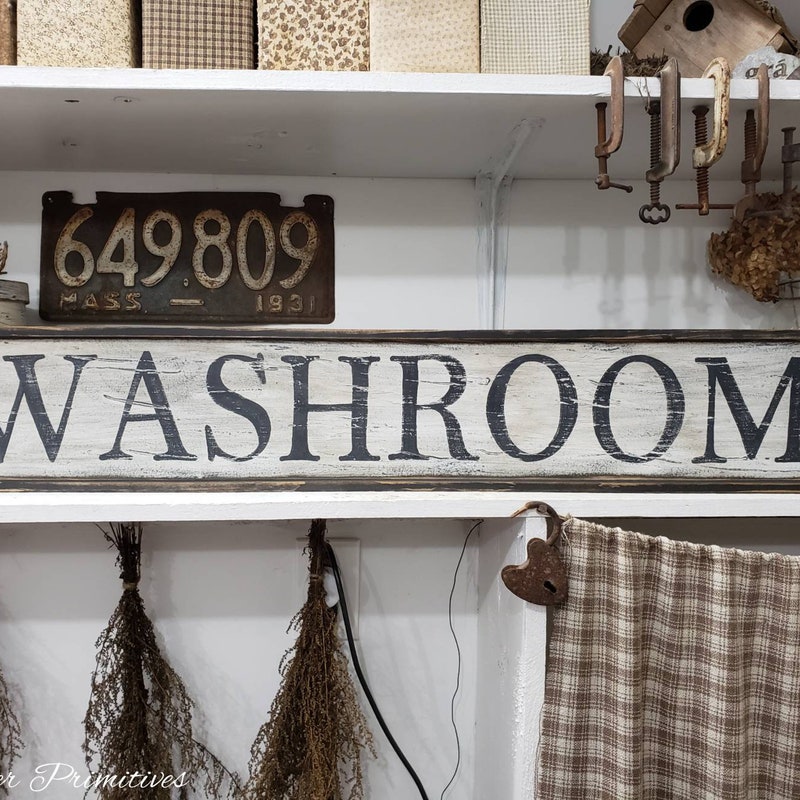 Primitive Bathroom - Etsy