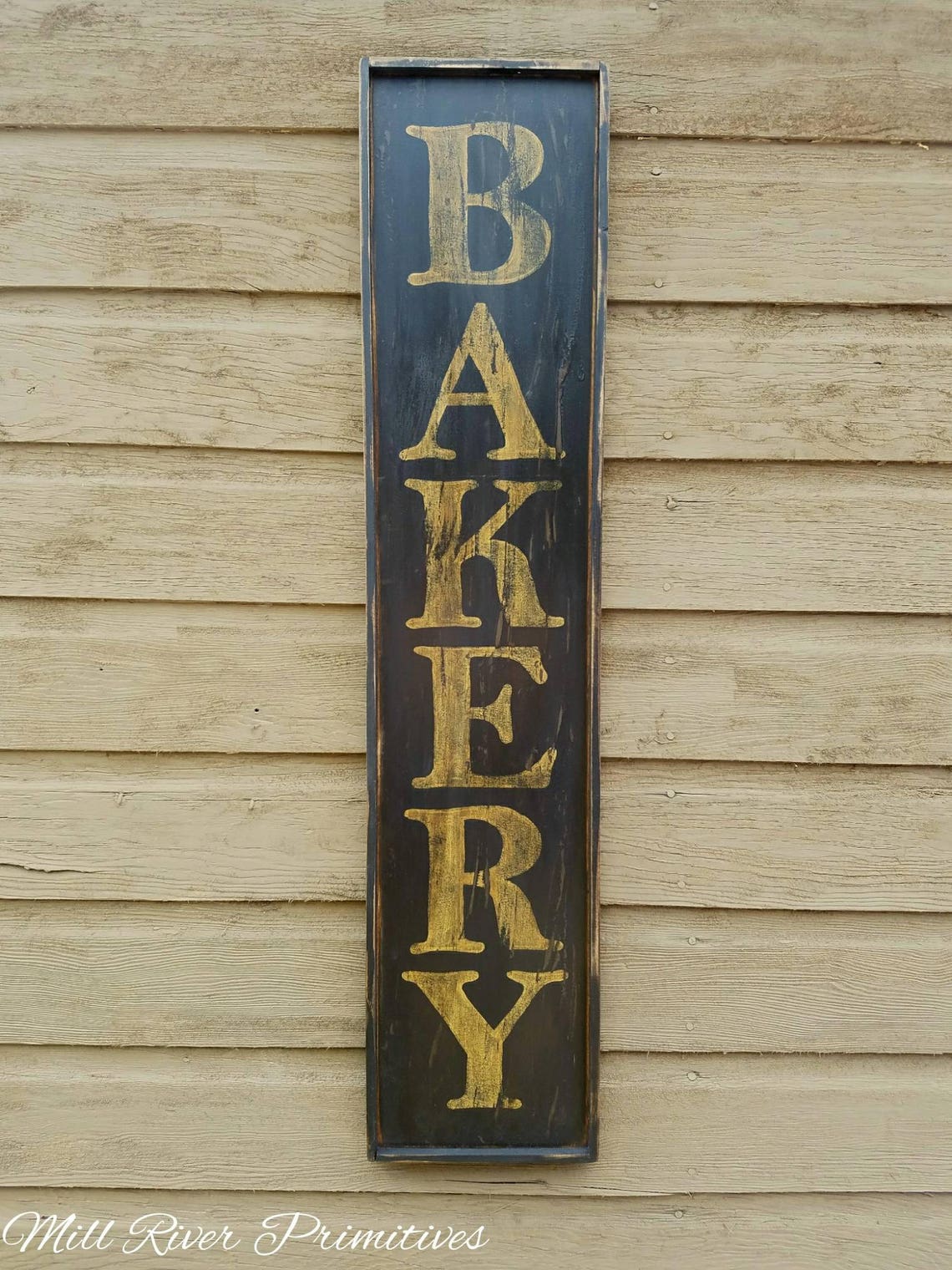 Early Looking Vertical Antique Primitive BAKERY Wooden Sign | Etsy