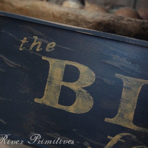 Early Looking Antique Primitive Family Name and Year Wooden Sign Custom ...