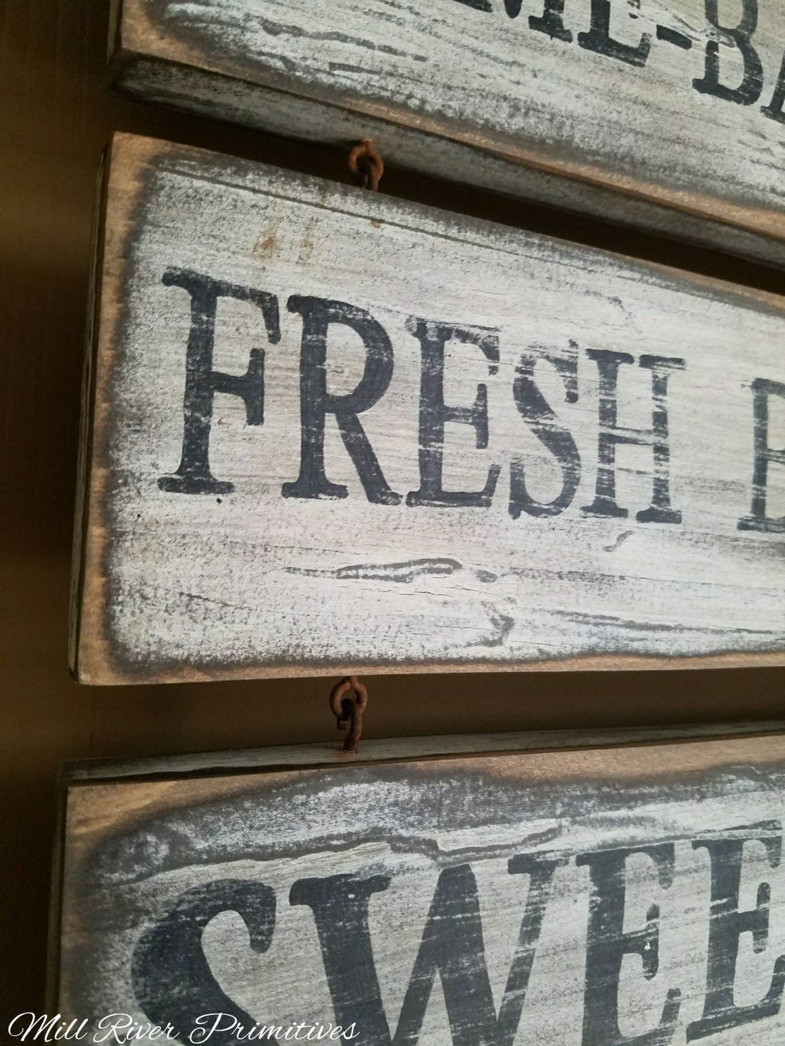 Custom Primitive Aged Farm Stand Menu Wood Sign With Rusty - Etsy
