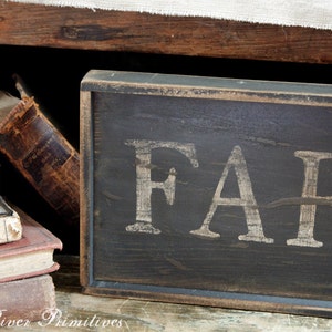 Early Looking Antique Primitive Small FARMHOUSE Wooden Sign Custom ...