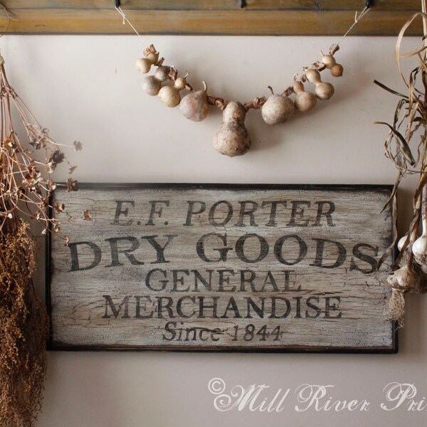 Wooden General Store Sign - Etsy