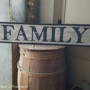 Early Looking Antique Primitive Family Wooden Sign Custompersonalized ...