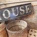 Early Looking Antique Primitive FARMHOUSE Wooden Sign Custom ...