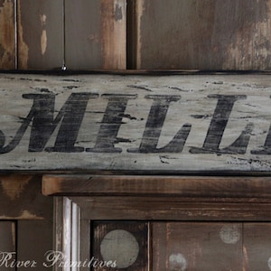 Early Looking Antique Primitive MILLINERY Wooden Sign - Etsy