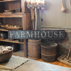 Early Looking Antique Primitive FARMHOUSE Wooden Sign Custom ...