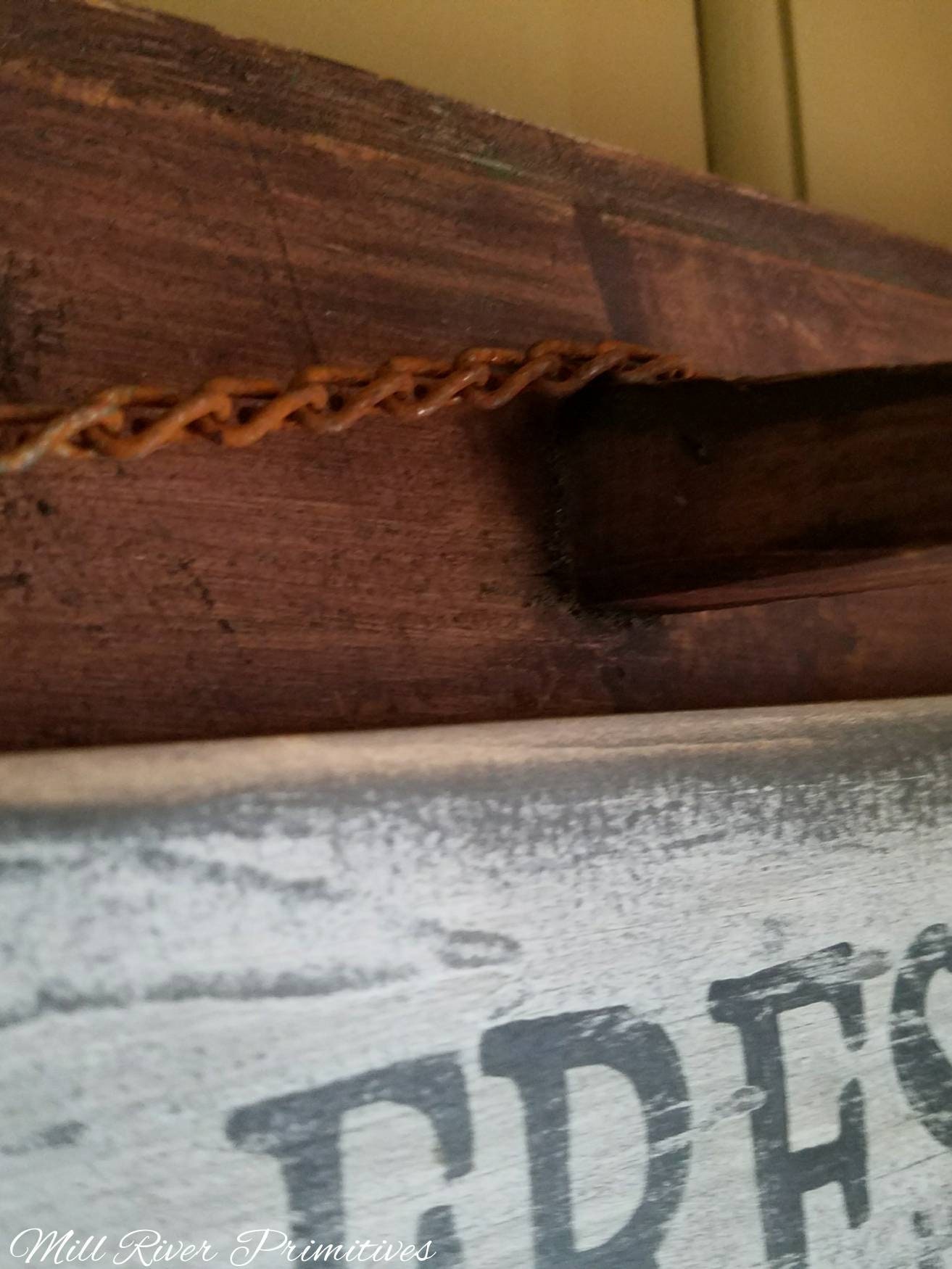 Custom Primitive Aged Farm Stand Menu Wood Sign With Rusty | Etsy