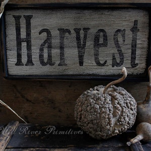Primitive Aged HARVEST Wood Sign Custompersonalized Rustic - Etsy