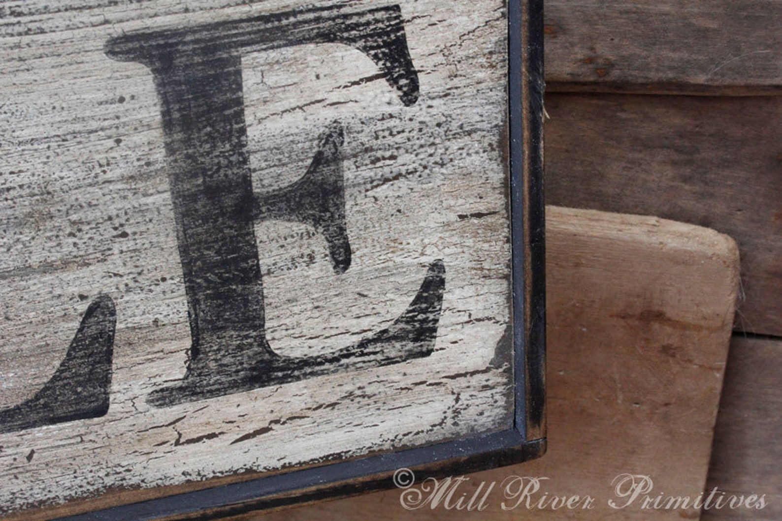 Early Looking Antique Primitive MERCANTILE Wooden Sign Custom ...