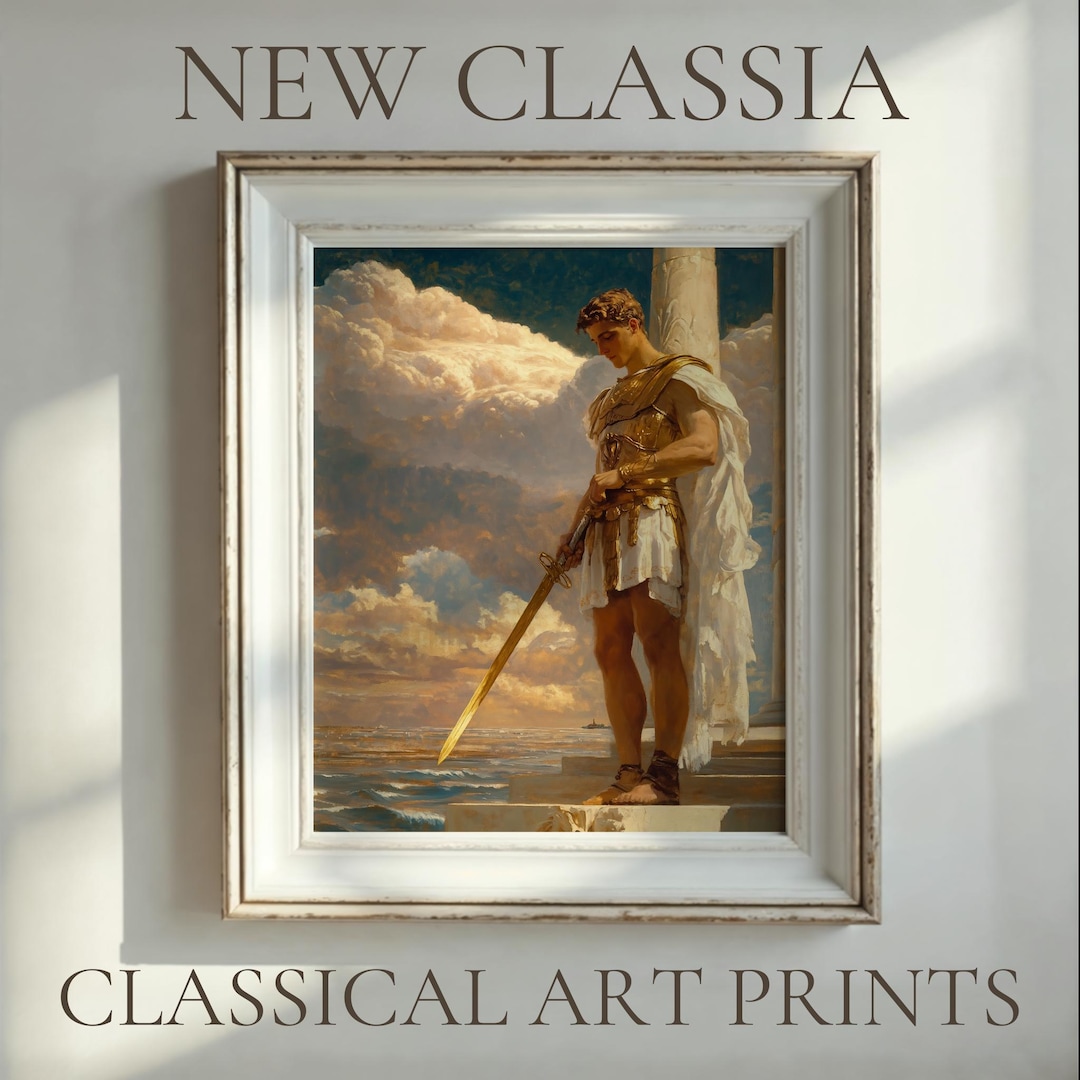 Digital Art Print | Ancient Roman Warrior Artwork | Classic Historical ...