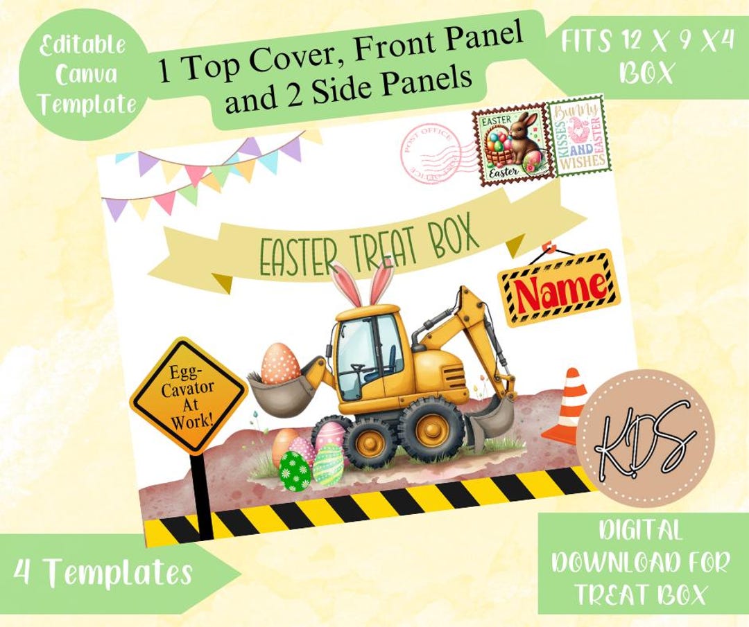 Editable Easter Treat Box Labels, Personalized Easter Gift Box Labels ...