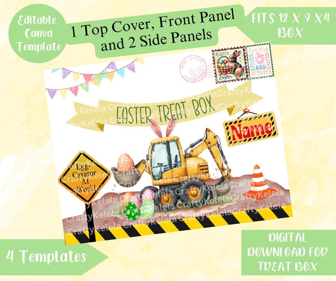 Editable Easter Treat Box Labels, Personalized Easter Gift Box Labels ...