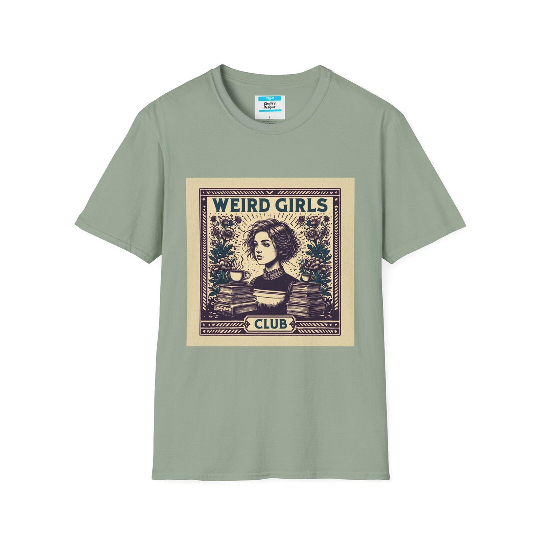 Weird Girls Club T-shirt, Quirky Fashion, Gift for Feminists, Unique ...