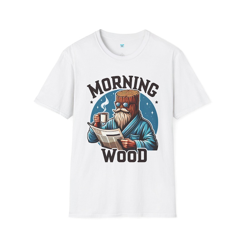 Morning Wood Funny Shirt, Coffee Humor T-shirt, Lumberjack Pun Tee ...