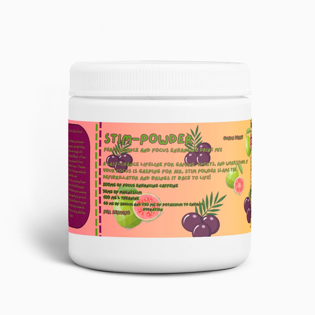 Sugar-free Guava Berry Energy Powder - Sustained Focus & Hydration ...