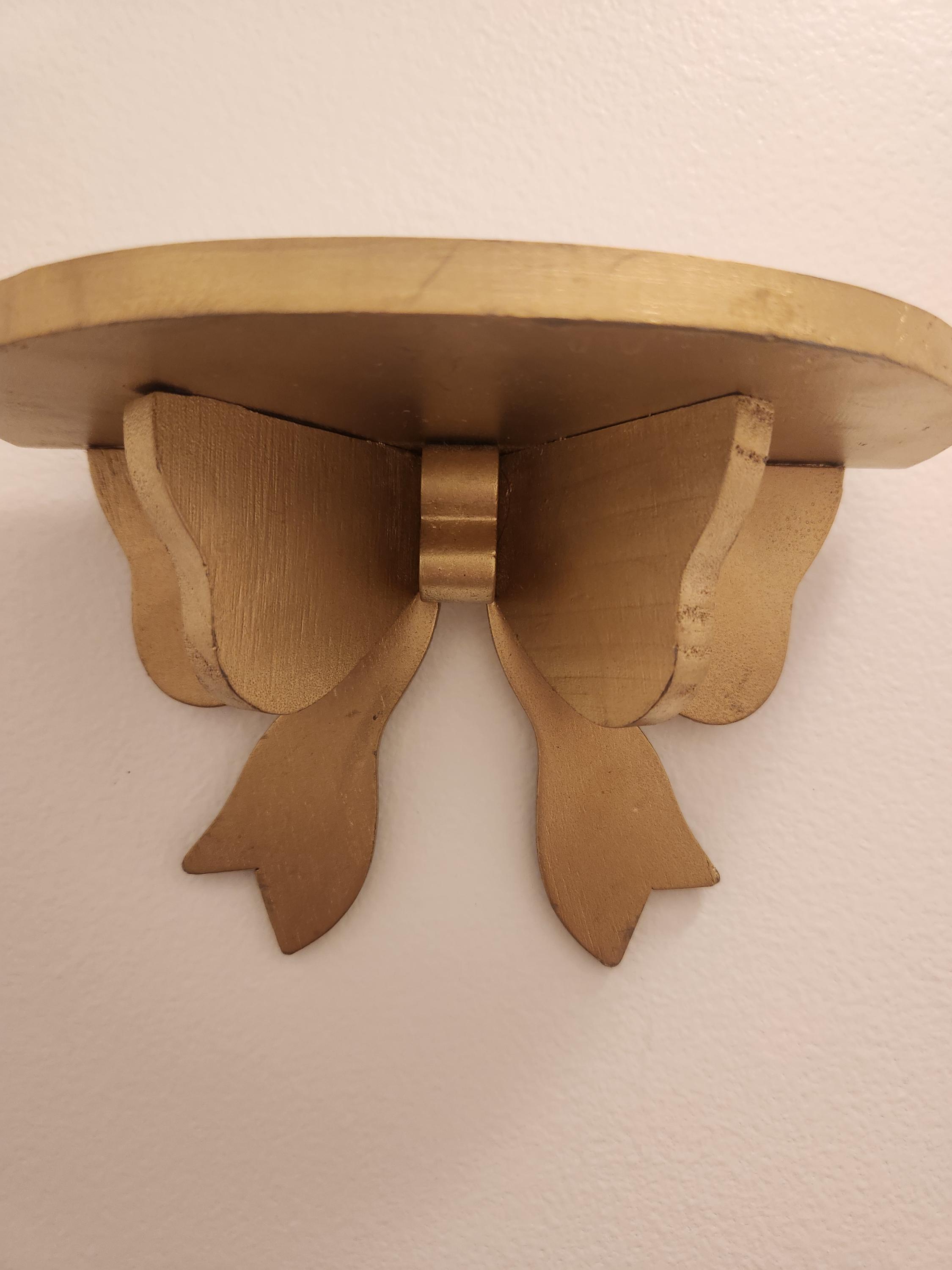Bow Shelf, Gold Bow Shelf, Bow Wall Shelf, Bow Wall Decor - Etsy