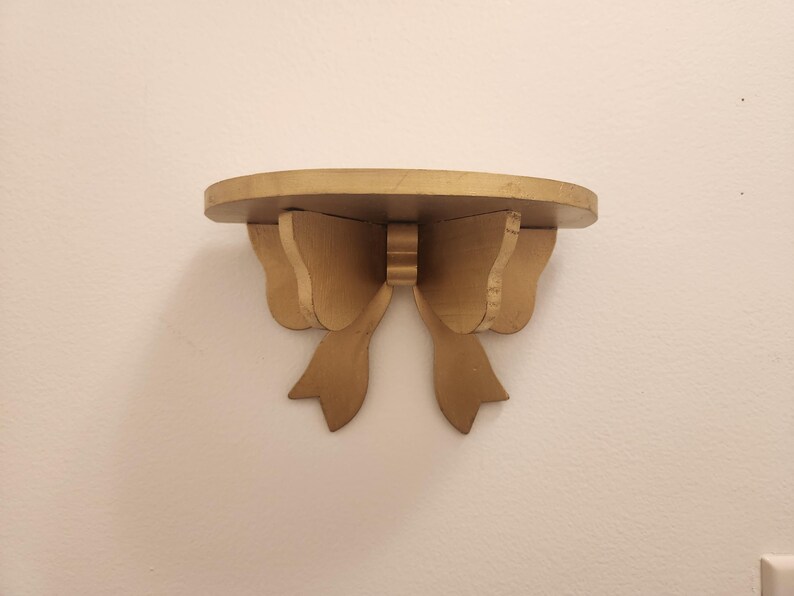 Bow Shelf, Gold Bow Shelf, Bow Wall Shelf, Bow Wall Decor - Etsy