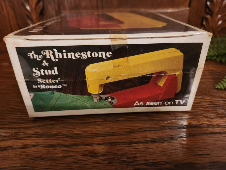 Vintage 1970s Ronco Rhinestone and Stud Setter New in Box - Etsy