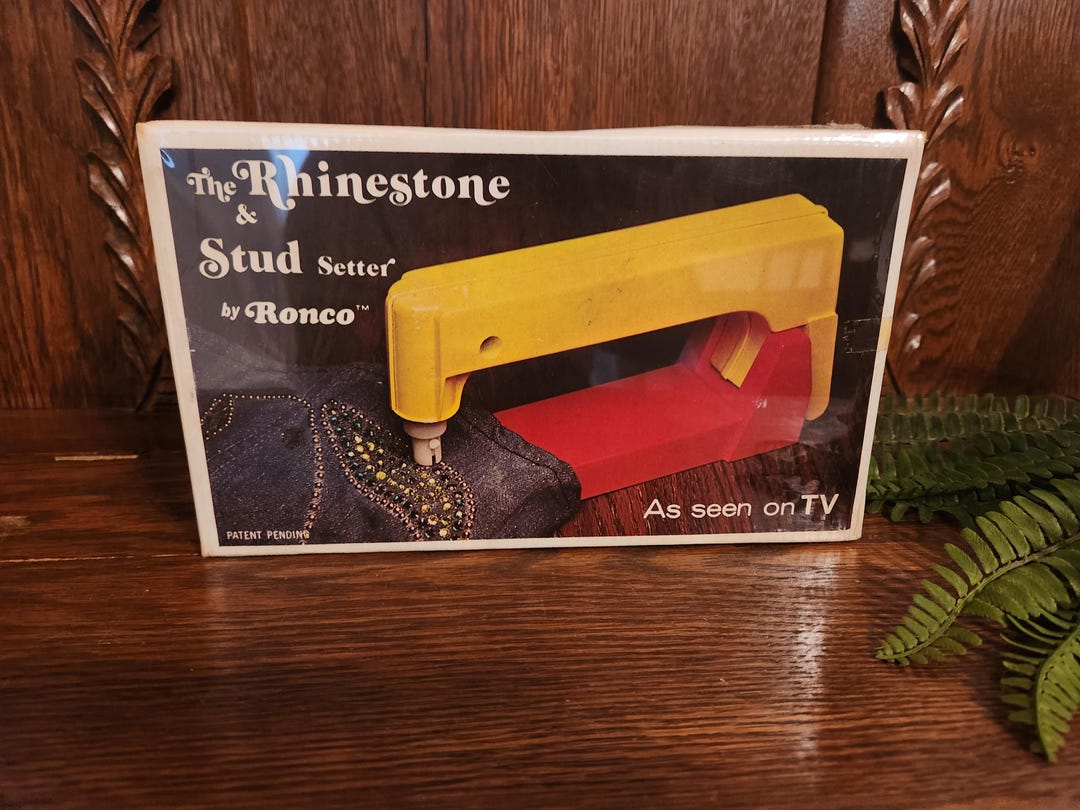 Vintage 1970s Ronco Rhinestone and Stud Setter New in Box - Etsy