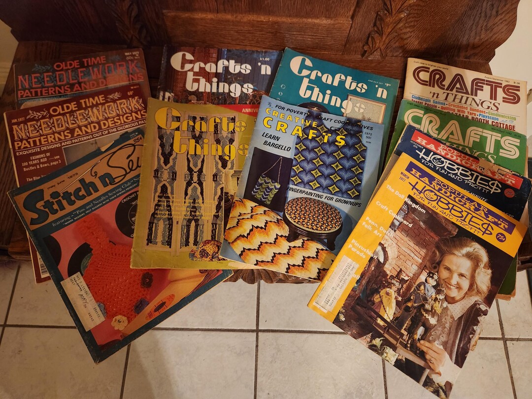 Lot of Vintage 1970s-1980's Assorted Crafting Magazines (crafts N ...