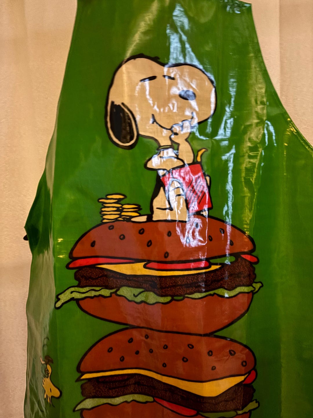 Vintage Snoopy Woodstock Burgers PVC Adult Apron - Etsy