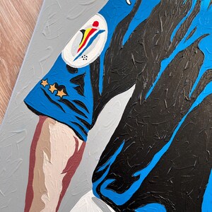 ALESSANDRO DEL PIERO Italy Euro 2000 Portrait Painting Football Soccer ...