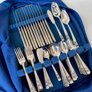 Vintage Oneida Coronation Community Silver Plate Flatware - Art Deco ...