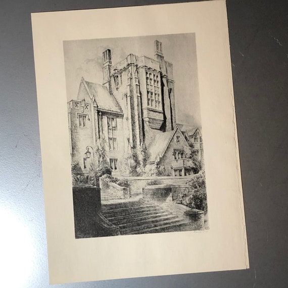 Louis Orr Henry Hall Princeton University Princeton Bank - Etsy