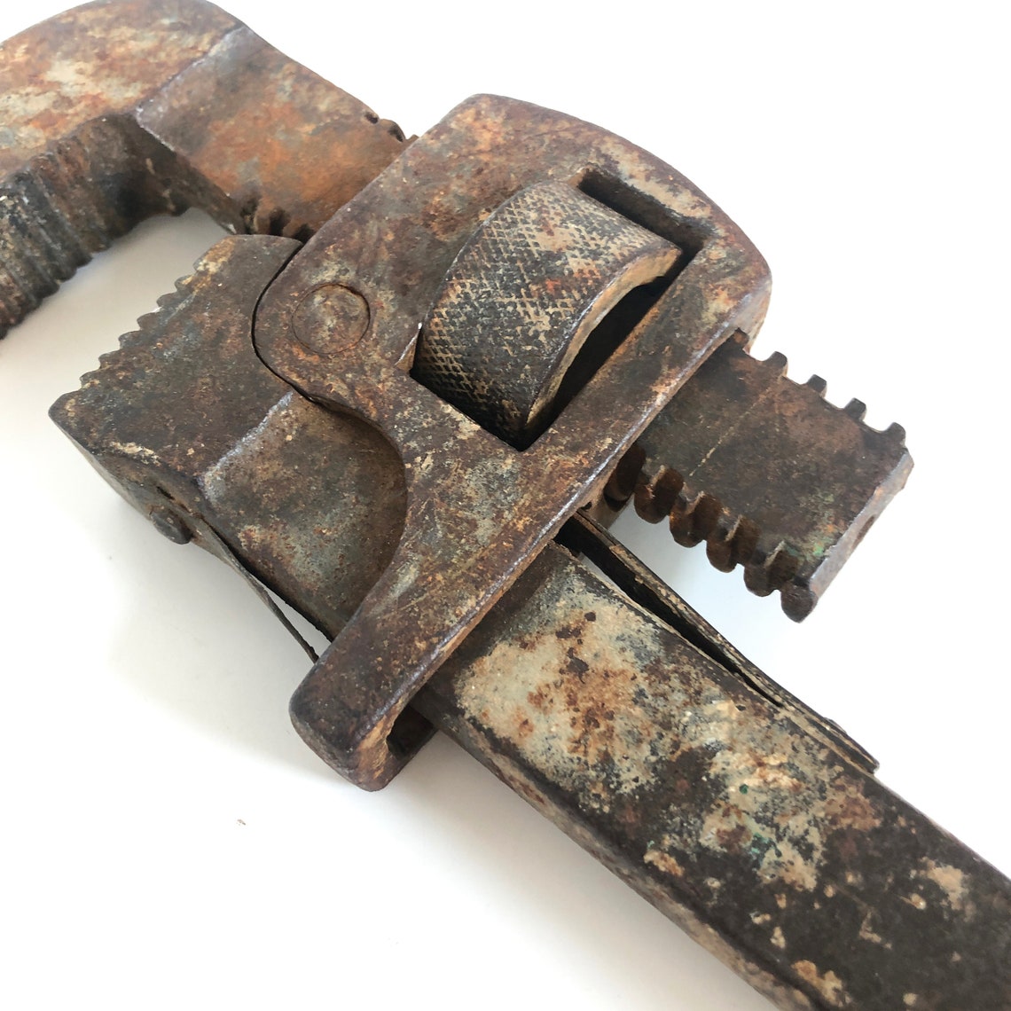 Vintage Pipe Wrench Old Monkey Wrench Rusty and Worn | Etsy