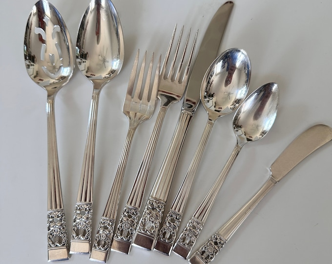 Vintage Oneida Coronation Community Silver Plate Flatware Art Deco ...