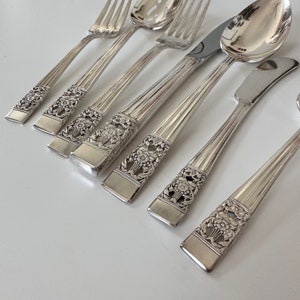 Vintage Oneida Coronation Community Silver Plate Flatware - Art Deco ...