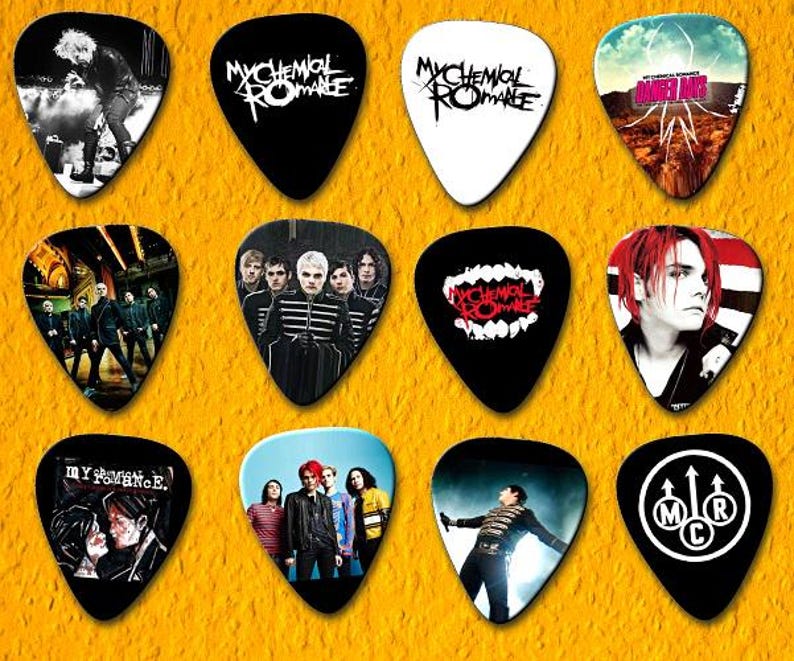 MY CHEMICAL ROMANCE Guitar Picks Set of 12 - Etsy